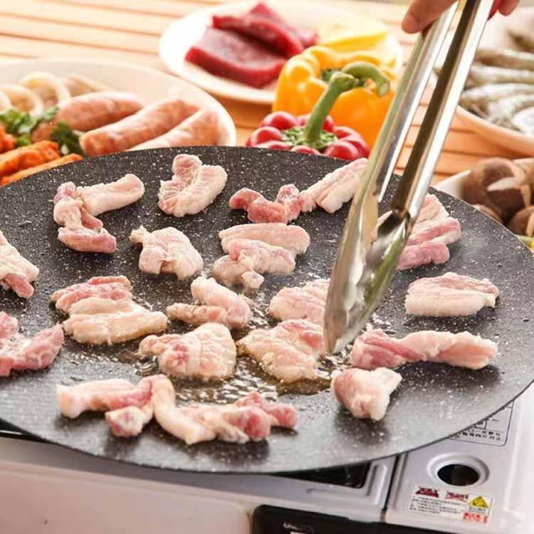 グリドル 鉄板 丸型 IH対応 34cm/36cm/38cm/40cn グリル グリルパン 直火対応 ガスコンロ 丸形 ステーキ 焼肉 BBQ アウ : DAIM STORE - 通販 ...