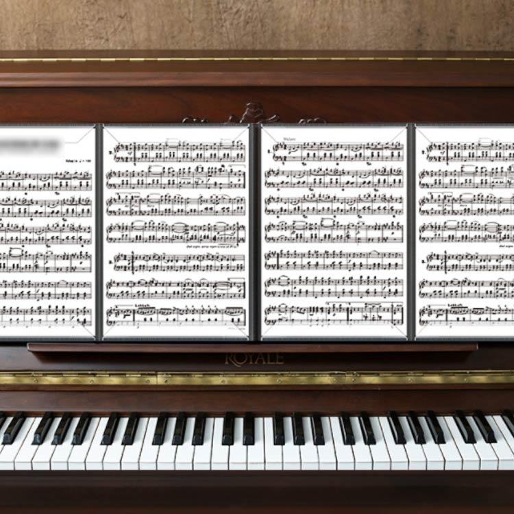 楽譜ファイル ピアノ 4面 楽譜 4面台紙 書き込みOK 6ページ展開 反射しない 譜面 楽譜台紙 演奏会 発表会 練習 3面使用できる : DAIM STORE - 通販 - Yahoo ...