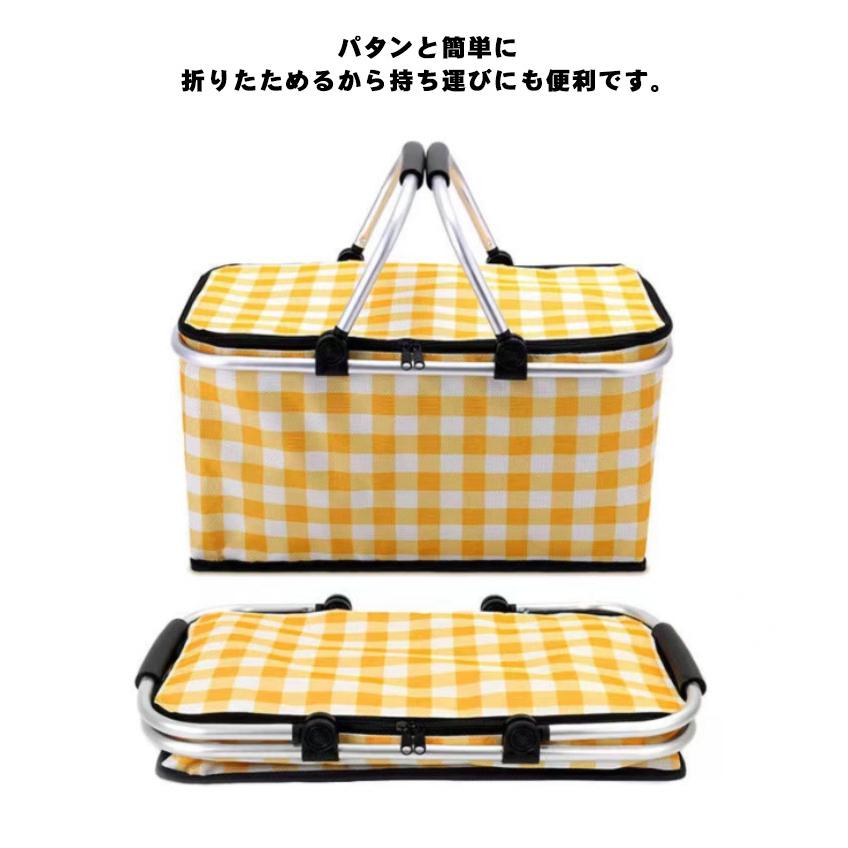 保冷バスケット 保冷バッグ ランチバッグ 大容量 ピクニック お花見 保冷保温 おしゃれ バスケット クーラーバスケット コンパクト 折りたたみ クー : rabui268149 : DAIM ...