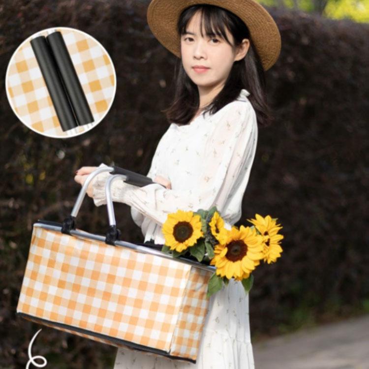 保冷バスケット 保冷バッグ ランチバッグ 大容量 ピクニック お花見 保冷保温 おしゃれ バスケット クーラーバスケット コンパクト 折りたたみ クー : rabui268149 : DAIM ...