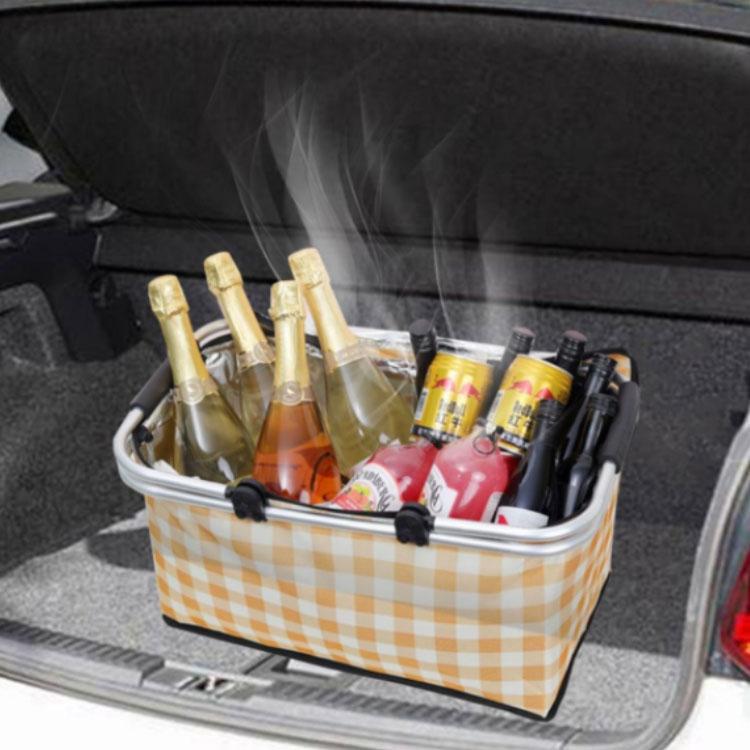 保冷バスケット 保冷バッグ ランチバッグ 大容量 ピクニック お花見 保冷保温 おしゃれ バスケット クーラーバスケット コンパクト 折りたたみ クー : rabui268149 : DAIM ...