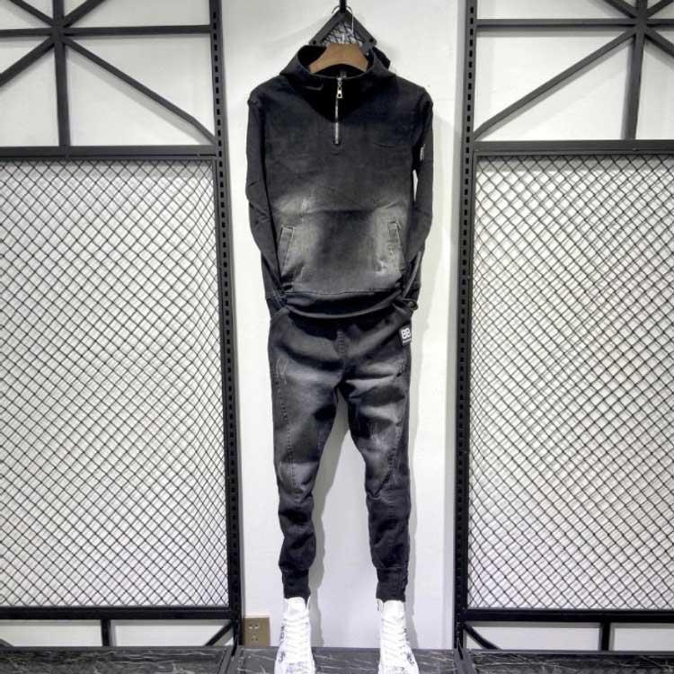 カットデニム セットアップ ジップパーカー 春夏 メンズ 長袖 長ズボン ジョガーパンツ 上下セット 伸縮 メンズ レディース OK プレゼント スウ : rabui277704 : DAIM ...