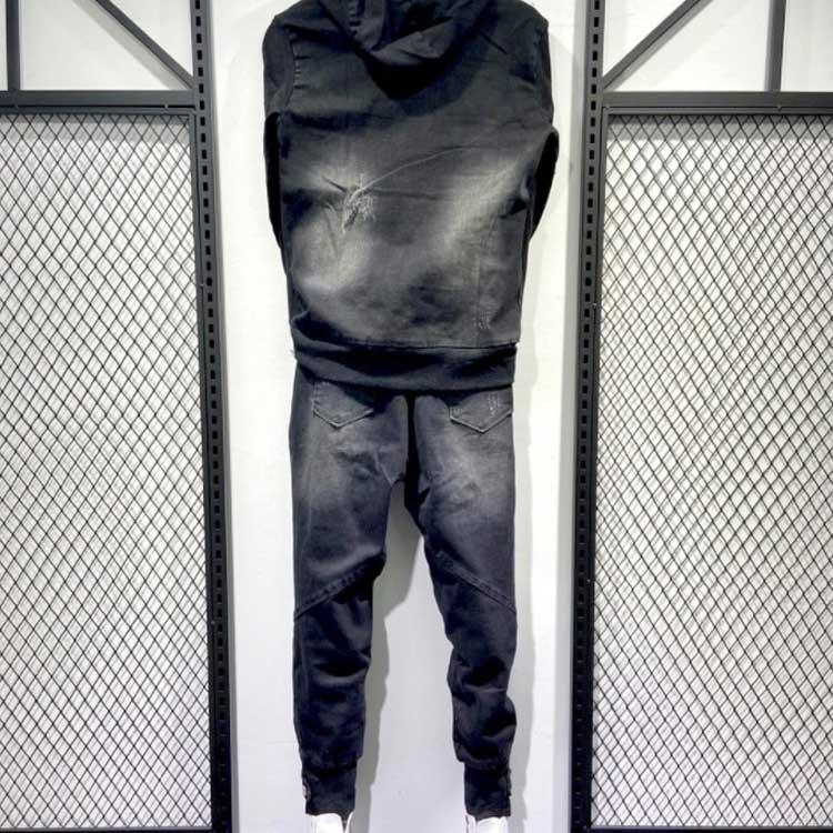 カットデニム セットアップ ジップパーカー 春夏 メンズ 長袖 長ズボン ジョガーパンツ 上下セット 伸縮 メンズ レディース OK プレゼント スウ : rabui277704 : DAIM ...