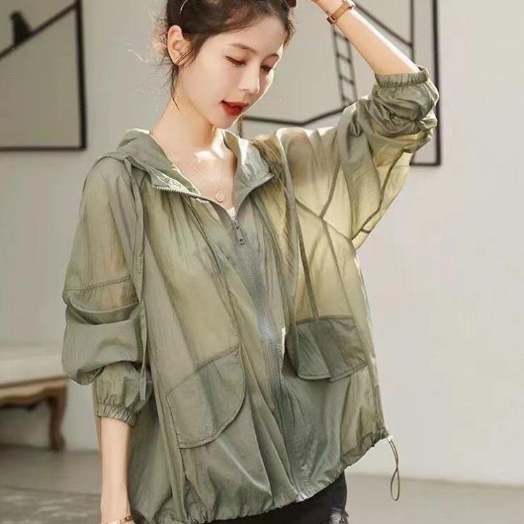 シアージャケット サマージャケット 春 軽い ブルゾン 夏 日焼け防止 ライトジャケット 透け感 冷房対策 レディース M 長袖 UV 羽織り 無地 : DAIM STORE - 通販 ...