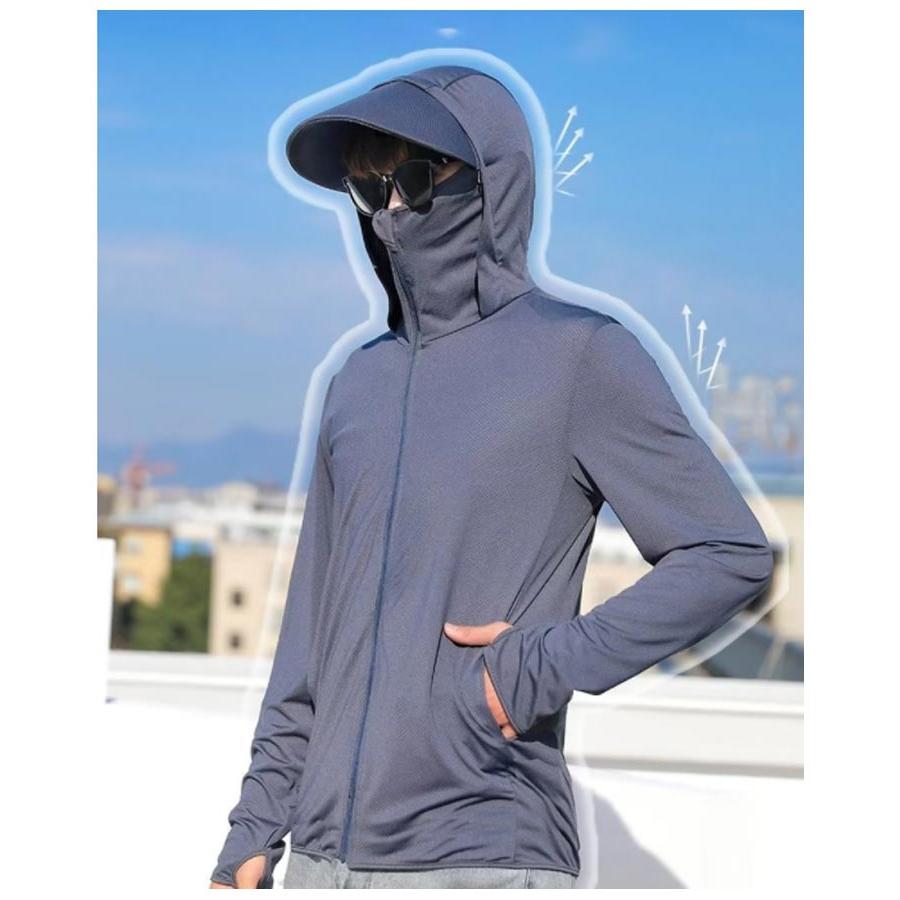 冷房対策 UPF50 パーカー 接触冷感 UVカット ラッシュガード 夏用 メンズ UVパーカー 男女兼用 薄手 冷感 : DAIM STORE - 通販 - Yahoo!ショッピング