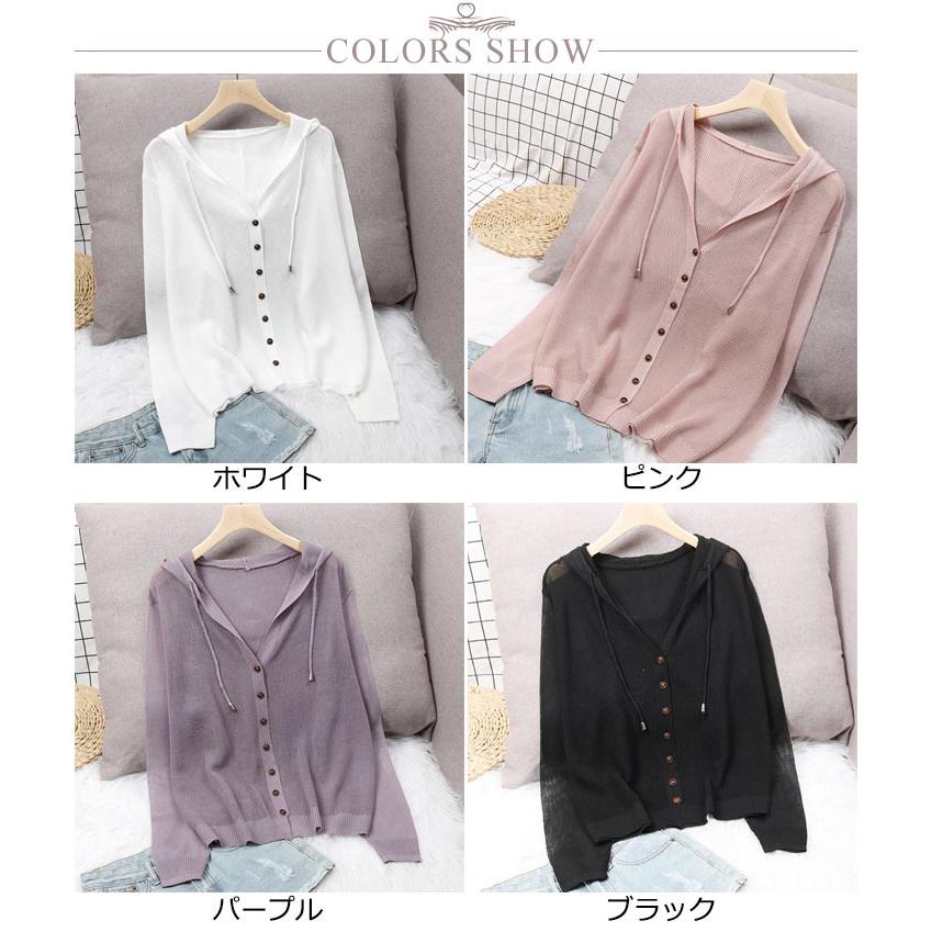 サマーニット 冷感 接触冷感 涼しい サマーカーディガン フード付き 大きいサイズ vネック UVカット カーディガン 紫外線 アイスシ : DAIM STORE - 通販 - Yahoo ...