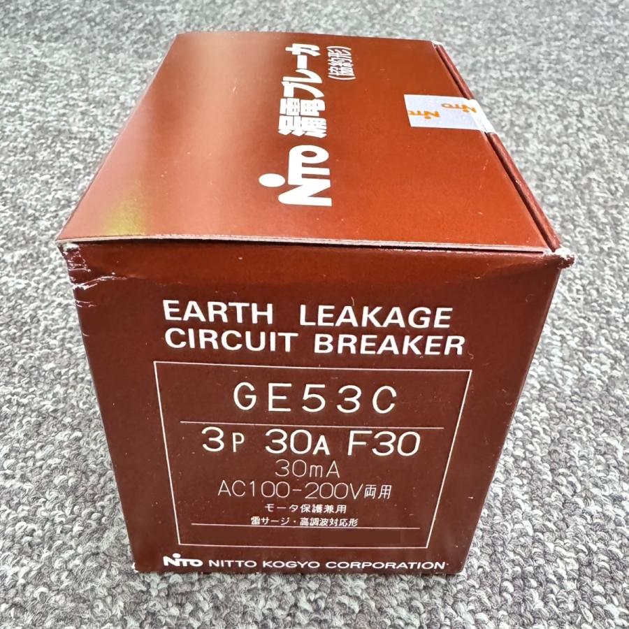 GE53C 3P 30A F30 在庫限り 日東工業 漏電ブレーカ 協約形 2025年製 管56769 : DaiouStore-Pro - 通販 - Yahoo!ショッピング