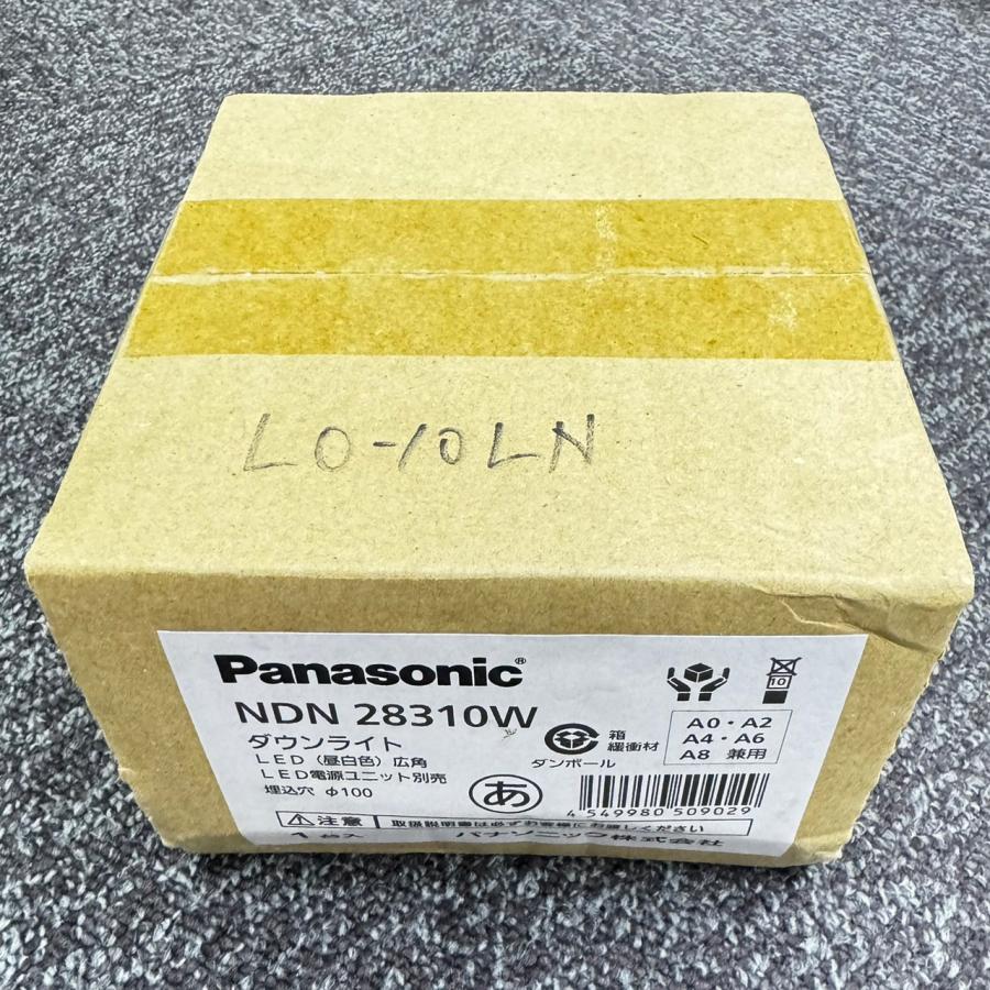 NDN28310W 本体のみ 在庫限り 書き込み有 パナソニック LED 昼白色 ダウンライト 埋込穴100 水銀灯100形1灯器具相当 250形 2024年製 管53122 ...
