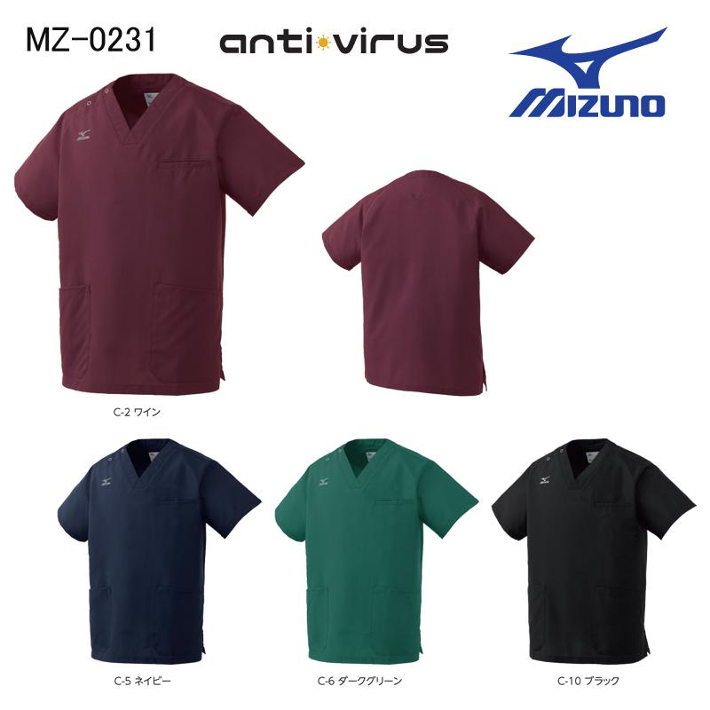 白衣 ミズノ MIZUNO MZ-0231 スクラブ 男女兼用 抗ウイルス加工 制電 吸汗速乾 SS-3L「ポスト投函」送料無料 代引き不可 : mz0231 : 作業服・作業用品のダイリュウ ...