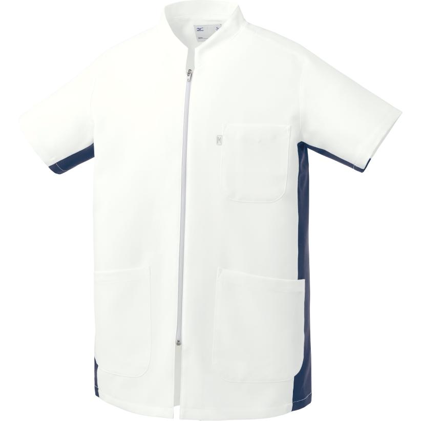 白衣 ミズノ MIZUNO MZ-0403 ファスナースクラブ 男性 女性 兼用 ストレッチ/制電/7消臭/工業洗濯対応 SS-5L「ポスト投函」 : 作業服・作業用品のダイリュウ - 通販 ...