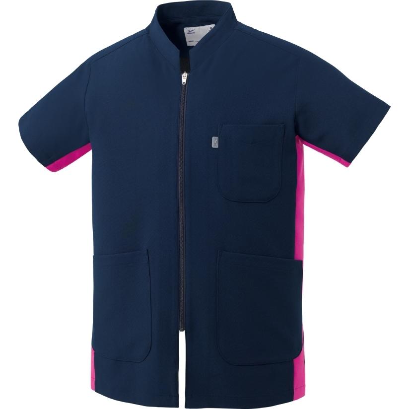 白衣 ミズノ MIZUNO MZ-0403 ファスナースクラブ 男性 女性 兼用 ストレッチ/制電/7消臭/工業洗濯対応 SS-5L「ポスト投函」 : 作業服・作業用品のダイリュウ - 通販 ...