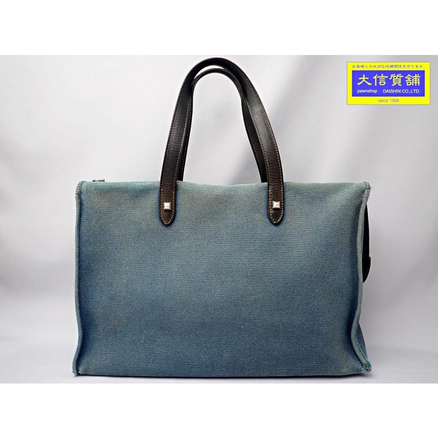 HERMES エルメス ハンドバッグ カバス ミラPM キャンバス L刻印 ブルー 中古B- 【送料無料】 A-8045 : 大信質舗ヤフー店 ...