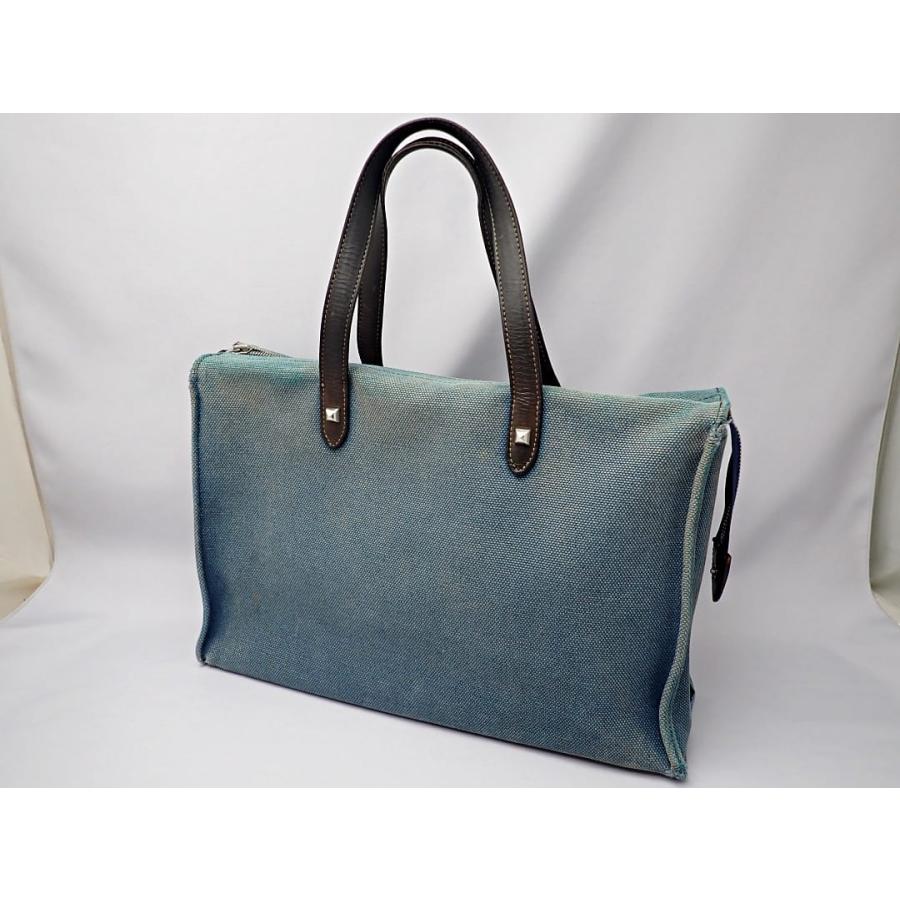 HERMES エルメス ハンドバッグ カバス ミラPM キャンバス L刻印 ブルー 中古B- 【送料無料】 A-8045 : 大信質舗ヤフー店 ...