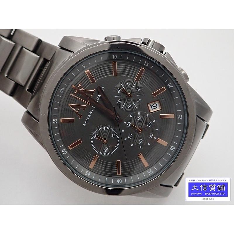 ARMANI EXCHANGE アルマーニ エクスチェンジ メンズ クォーツ AX2086 ブラックダイヤル 中古B+ 【送料無料】 B ...