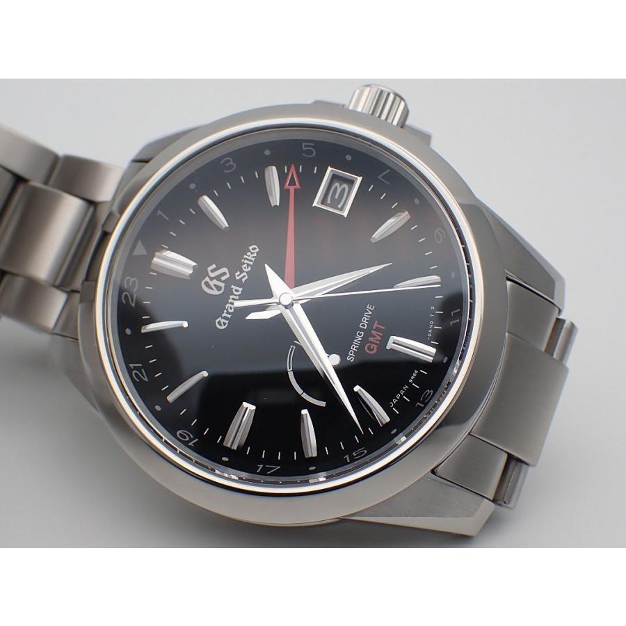 GRAND SEIKO グランドセイコー メンズウォッチ SBGE213 ヘリテージコレクション GMT 自動巻 スプリングドライブ SS 中古A 【送料無料】 B-2099 : b2099 ...