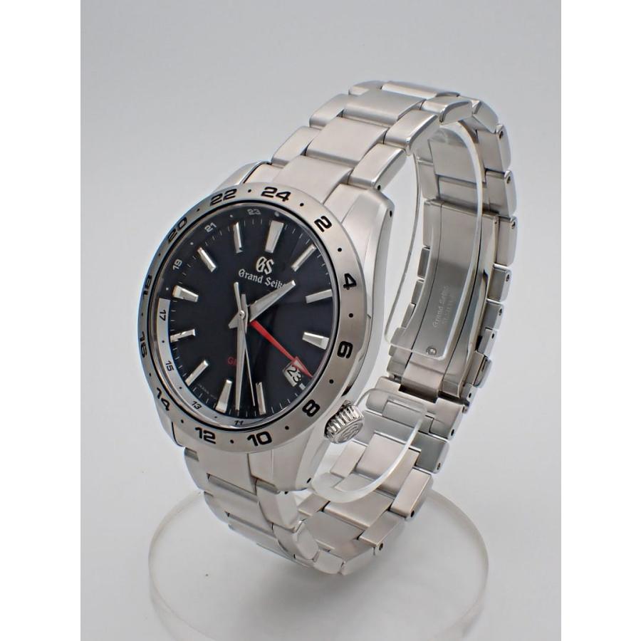 Grand Seiko GRAND SEIKO グランドセイコー スポーツコレクション メンズウォッチ GMT SBGN029 SS クォーツ ネイビーダイヤル 新品同様品 【送料無料】 B ...