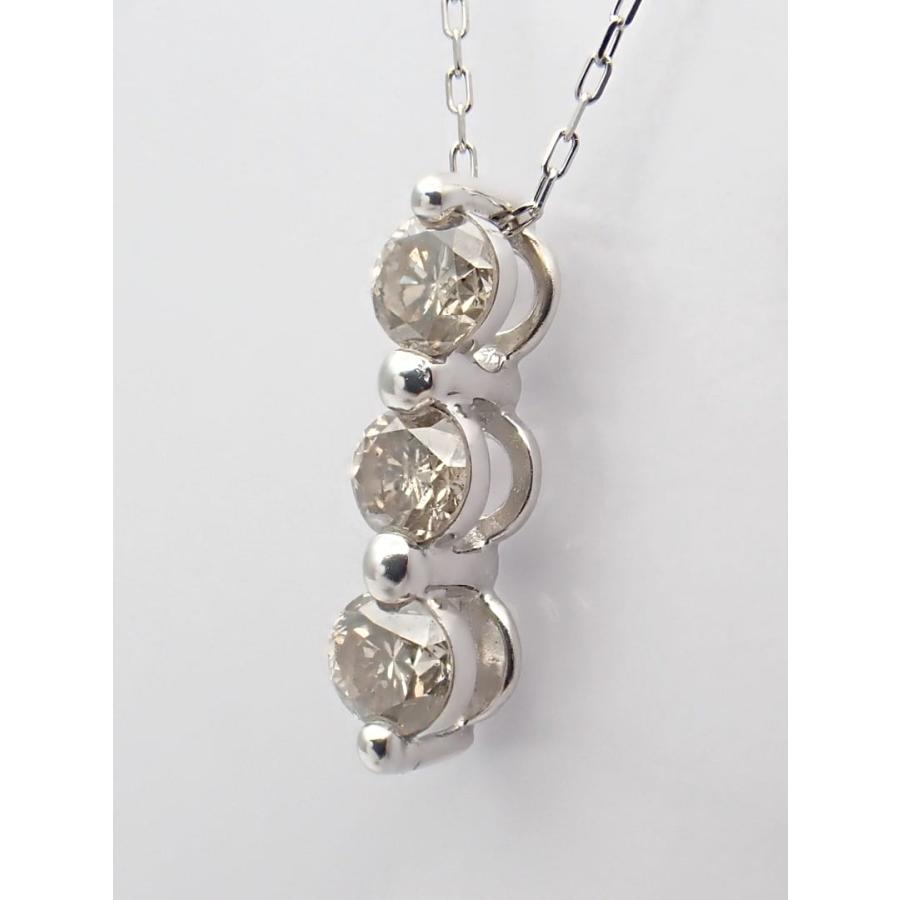 PT950 K18WG プラチナ ホワイトゴールド 3Pダイヤペンダント アズキチェーンネックレス 40cm 0.50ct 1.65g 中古A- 【送料無料】 C-9288 : 大信質舗ヤフー ...