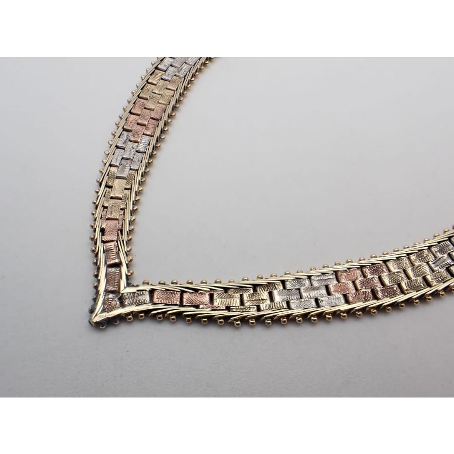 14K スリーカラーゴールド オメガネックレス ITALY 40cm 14.81g 中古B+ 【送料無料】 C-9350 : 大信質舗ヤフー店 - 通販 - Yahoo!ショッピング