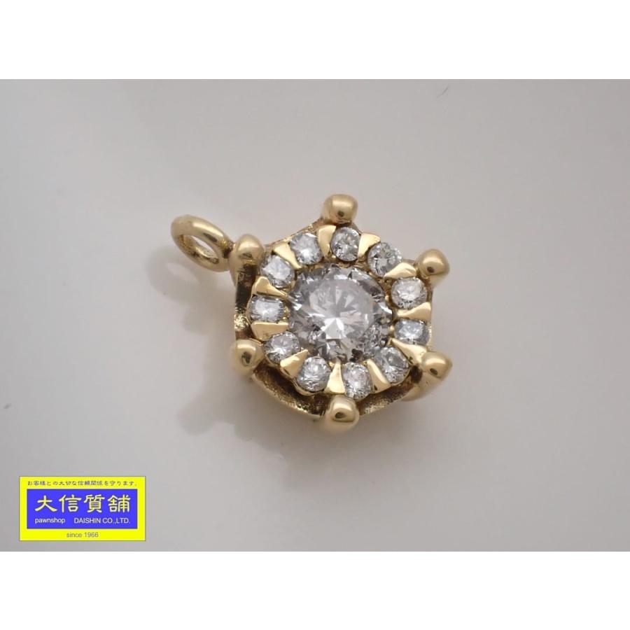 K18 イエローゴールド ダイヤ ペンダントトップ 0.29ct 1.07g 中古B+ 【送料無料】 C-9404 : 大信質舗ヤフー店 - 通販 - Yahoo!ショッピング