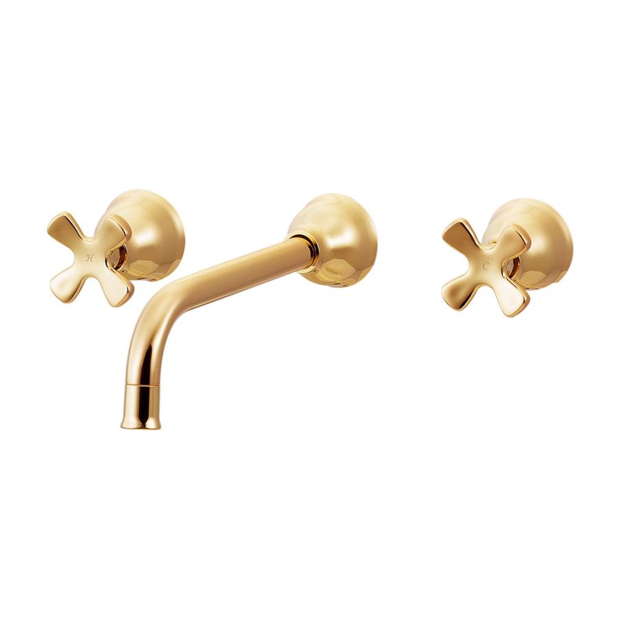 カクダイ KAKUDAI 【個人宅不可】 壁付2ハンドル混合栓//アンティークゴールド 125-005-AG [142-112326] : DAISHIN工具箱 - 通販 - Yahoo!ショッピング