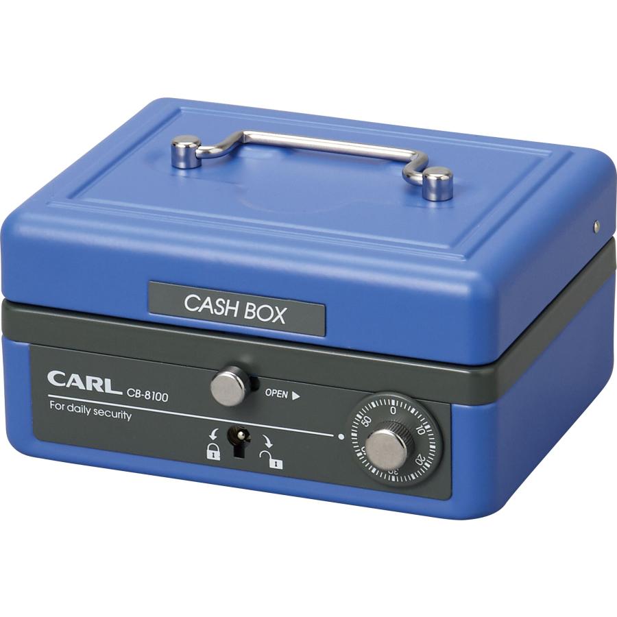 カール キャッシュボックス（M） ブルー CB-8100-B : ダイヤストア - 通販 - Yahoo!ショッピング