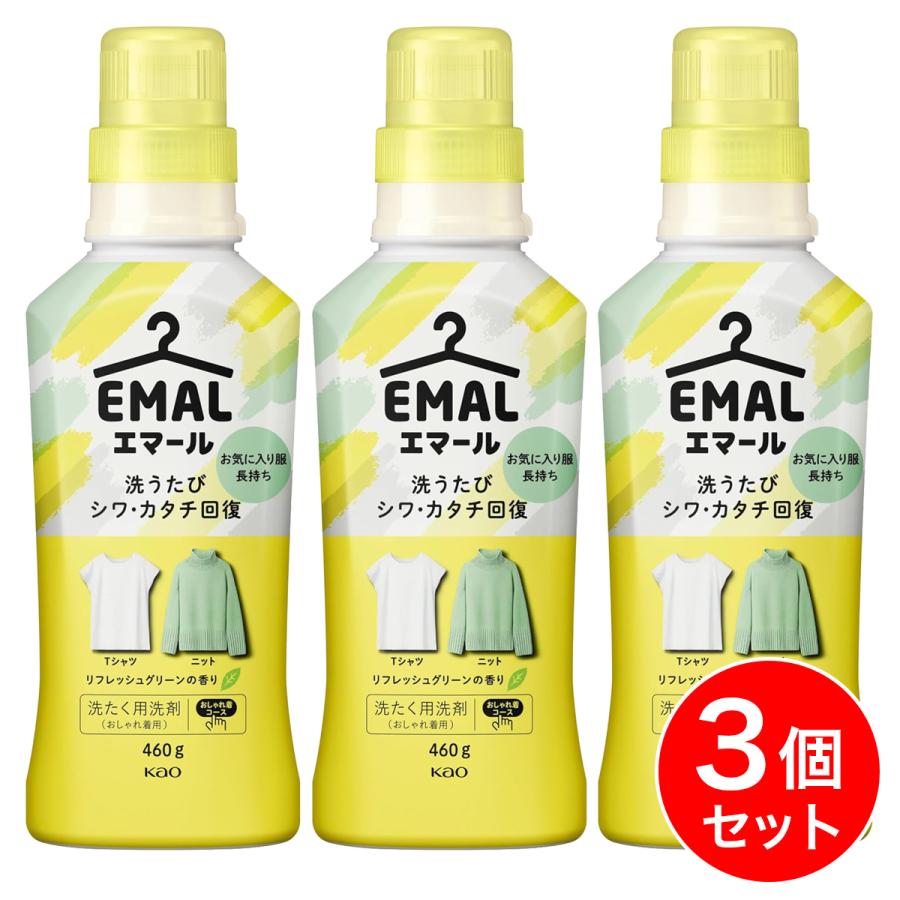 【まとめ買い】花王 エマール リフレッシュグリーンの香り 460g×3個セット 洗たく用洗剤 おしゃれ着用 : ダイユーエイト.com ヤフー店 - 通販 - Yahoo!ショッピング