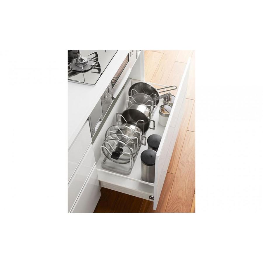 山崎実業 シンク下 伸縮 鍋蓋スタンド フライパンスタンド プレート ホワイト 3965 : ダイユーエイト.com ヤフー店 - 通販 - Yahoo!ショッピング