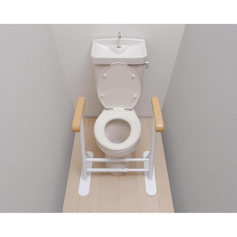【在庫有・即納】アイリスオーヤマ トイレ手すり TRT-64A 5段階調節 トイレ用 手すり 工事不要 サポート ホワイト サポート用 立ち上がり 補助 介護 : 4967576213257 ...