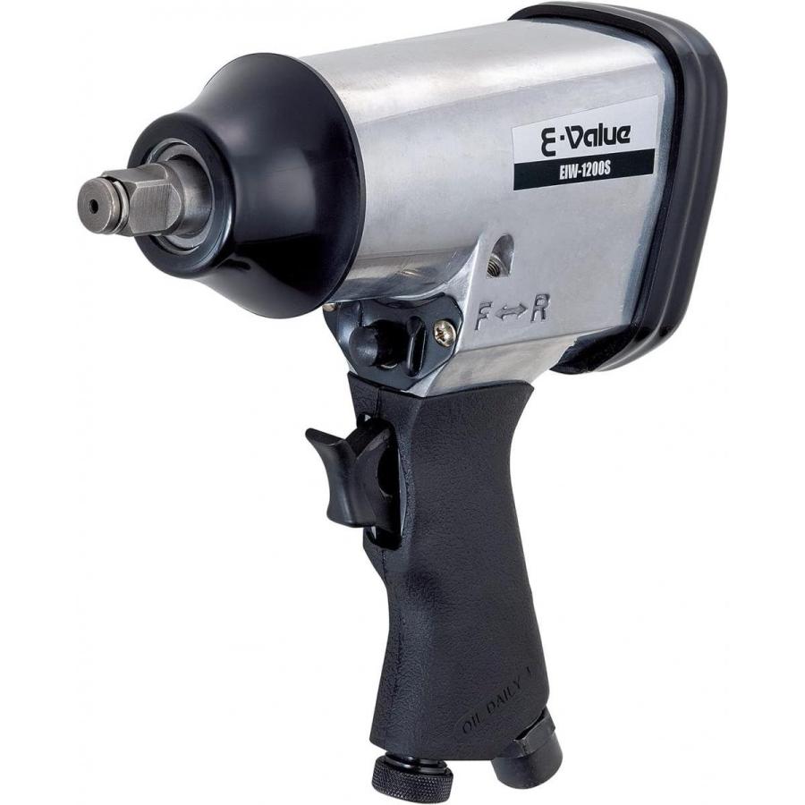E-Value イーバリュー エアインパクトレンチ EIW-1200S 12.7mm 320N・m インパクト ボルト締付 タイヤ交換 整備作業 工具 エアーツール : ダイユーエイト.com ...