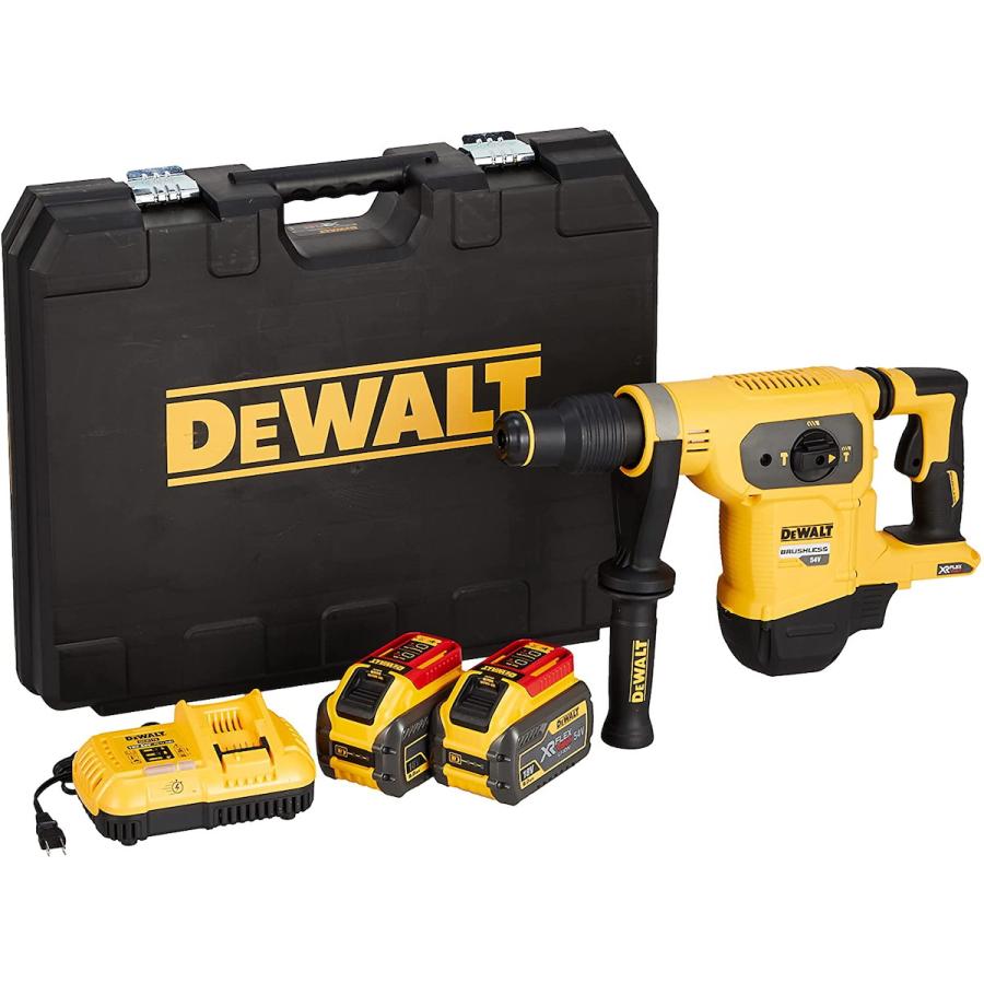 【メーカー欠品中・納期未定】デウォルト(DeWALT) 54V SDS-Max ブラシレスハンマードリル (バッテリー x 2 ...
