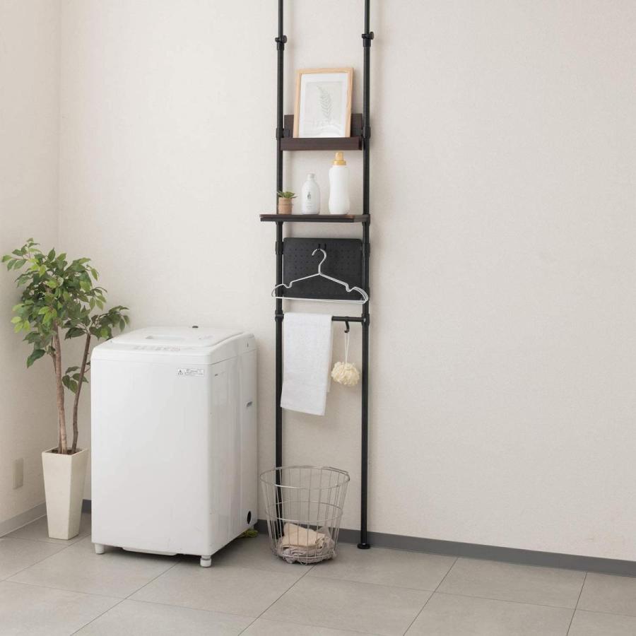 ルミナス ノワール 突っ張り収納ラック テンションラック 幅45×奥行25×高さ220〜280cm NO40-T 壁面収納 ウォールラック 【お客様組立】 : 4550283434789 ...