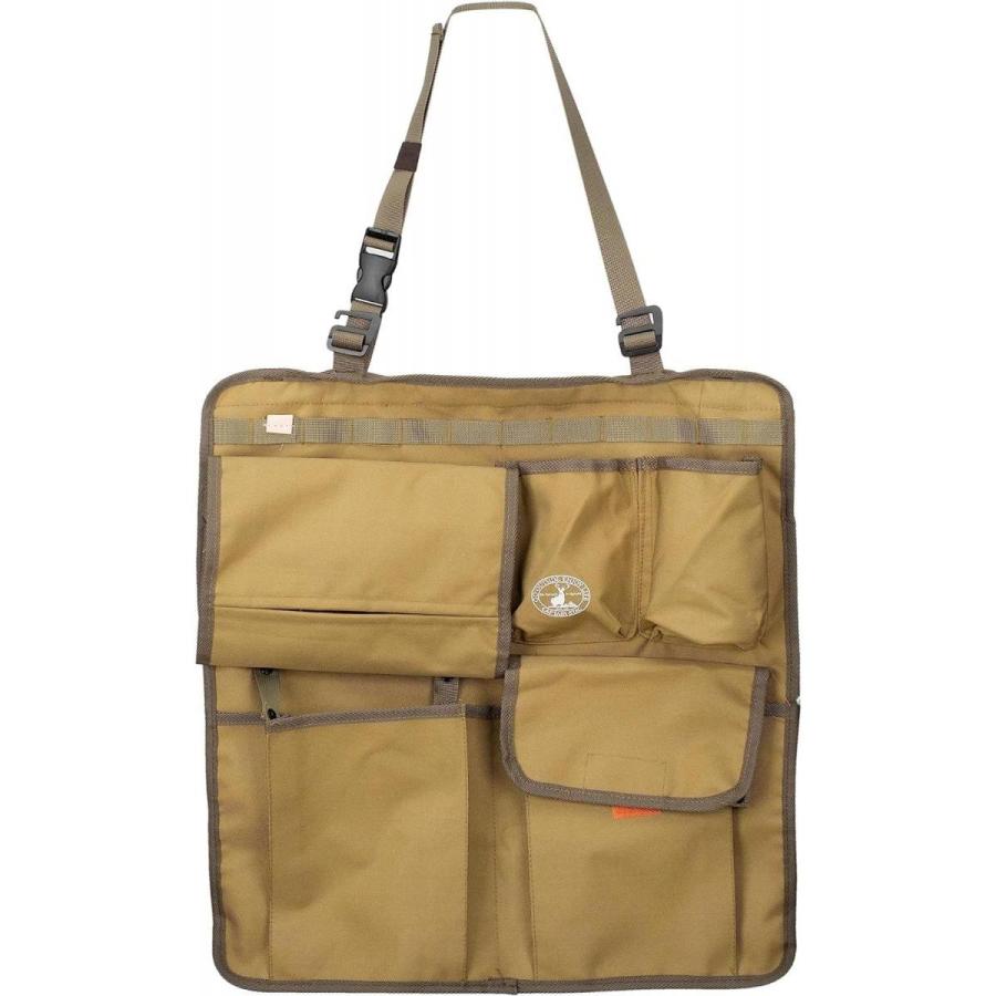 【在庫有・即納】キャプテンスタッグ ビヨンドストレージ チェア&シートポケット カーキ UP-1065 マルチポケット付 オーガナイザー 車 ...