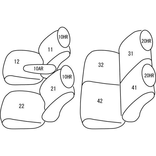 S-MX シートカバー RH1 RH2 H11/8-H14/1 クラッツィオクール Clazzio/クラッツィオ (EH-0341 : カスタムパーツ専門店 Daizen - 通販 ...