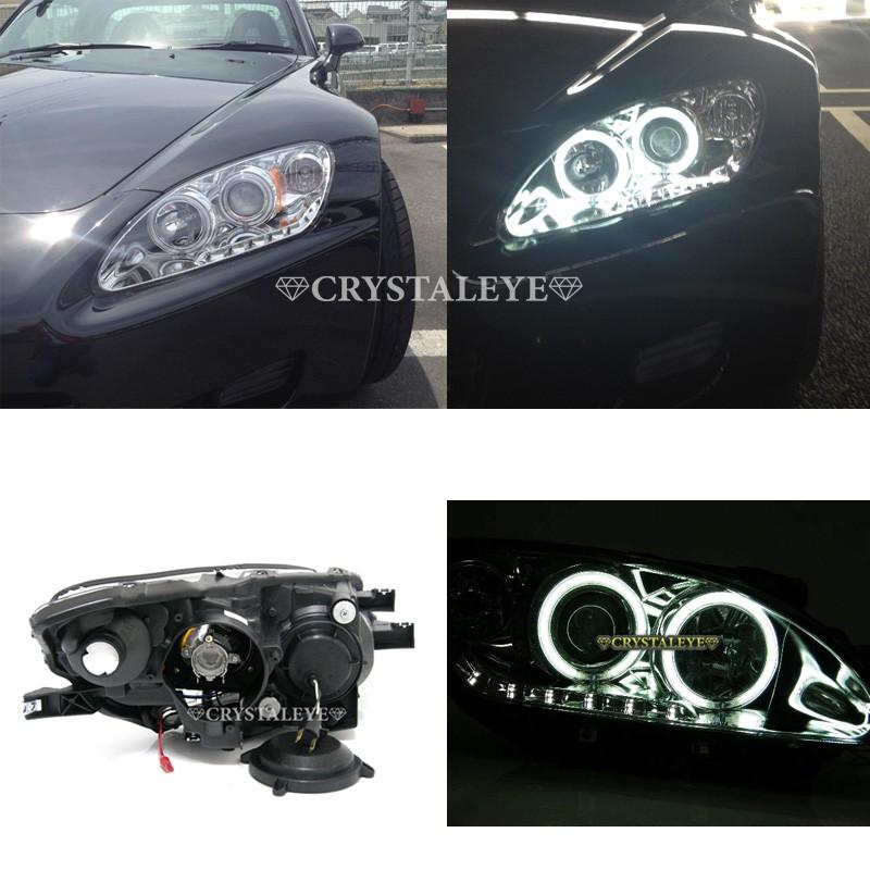 S2000 ヘッドライト AP1 AP2 前期 ダブルCCFLイカリングプロジェクターヘッドライト CRYSTALEYE (L013 : crystaleye0085 : カスタムパーツ専門店 ...