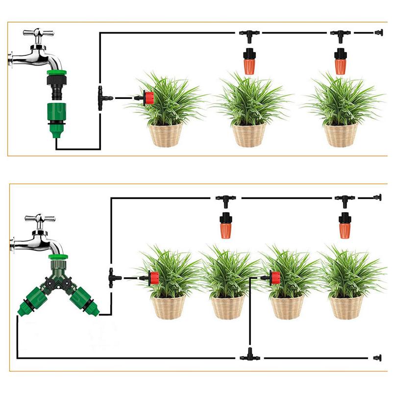 自動水やり機 自動水やり器 自動散水セット自動 水やり 水まき タイマー付き 散水タイマー 30m 灌漑システム150個セット 噴霧ノズル : sa1705 : DaMi - 通販 ...