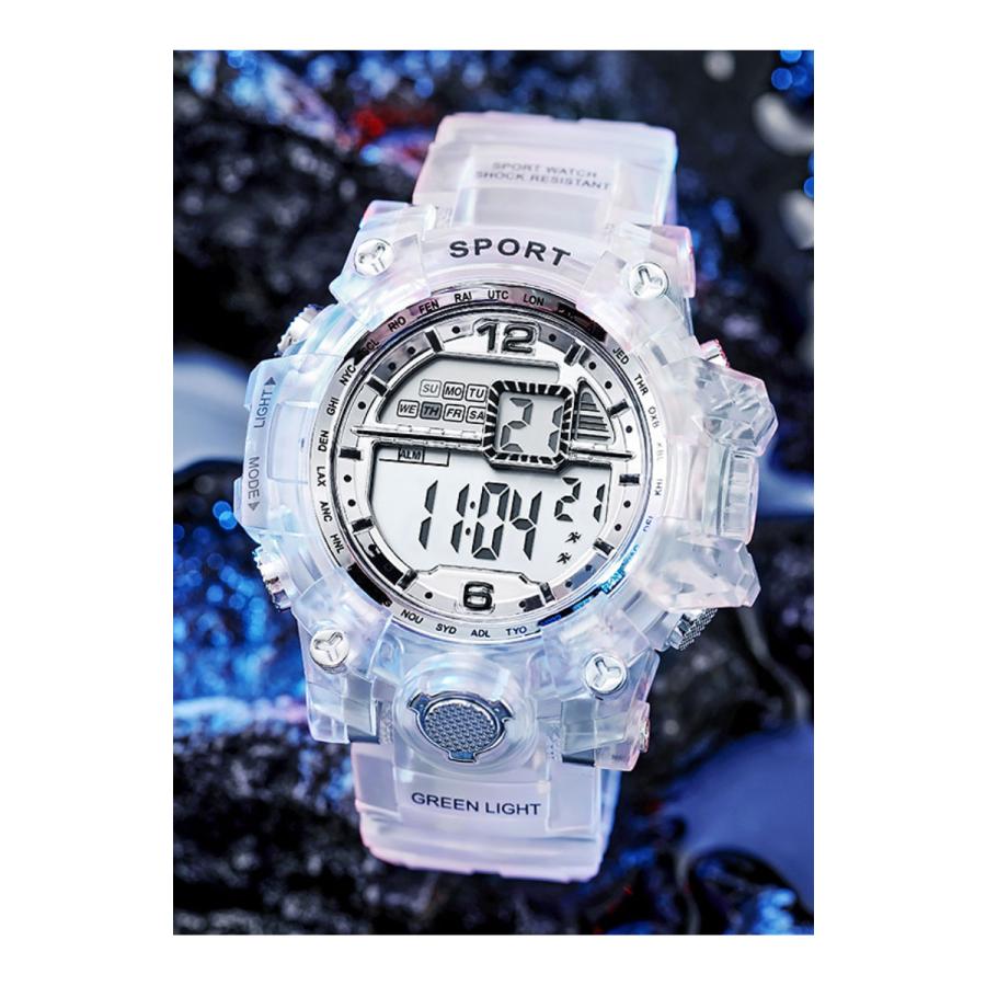 腕時計 メンズ 時計 防水 デジタル カジュアル ファッション 男性 ウォッチ オシャレ ビジュアル キラキラ : DaMi - 通販 ...