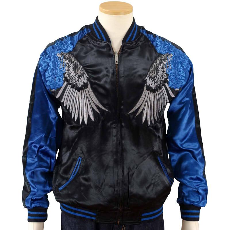 八咫烏刺繍スカジャン 花旅楽団 SKJ-015 和柄 : skj-015 : だんだら Yahoo!店 - 通販 - Yahoo!ショッピング