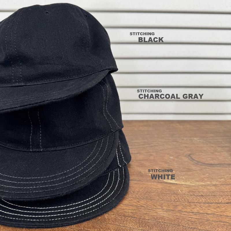 ブラック×ブラックセルビッチデニム ベースボールキャップ 送料無料 大きいサイズ denim hat 帽子 メンズレディース 日本製 D ...
