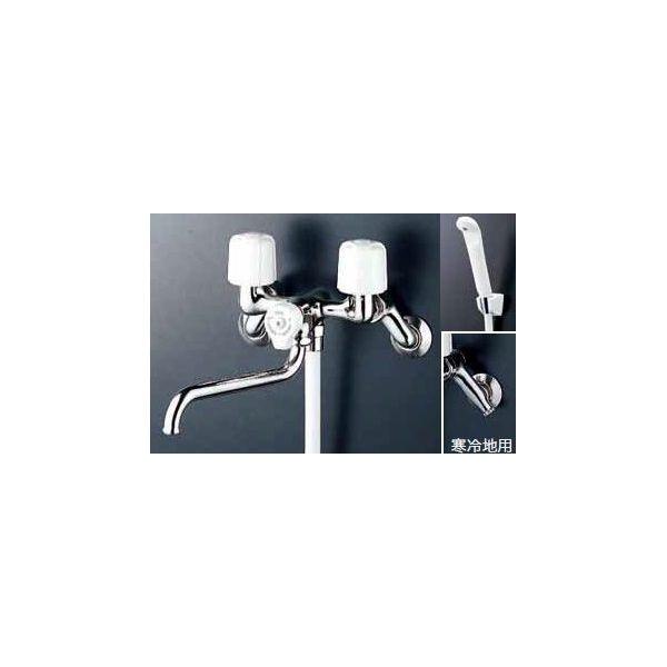 KVK 一時止水付2ハンドルシャワー KF100N2 : : ダンドリープロYahoo!店 - 通販 - Yahoo!ショッピング