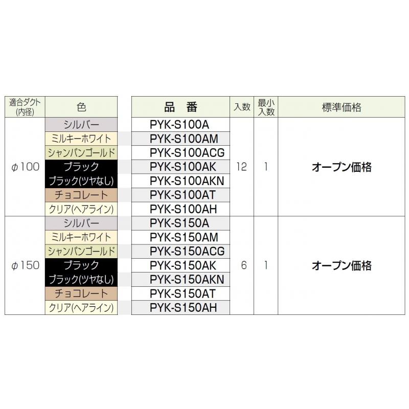 未来工業 パイプフード(鐘型) PYK-S100AKN 適合ダクト(内径):100 L:146★カラー:ブラック(ツヤなし) : ダンドリープロYahoo!店 - 通販 - Yahoo!ショッピング