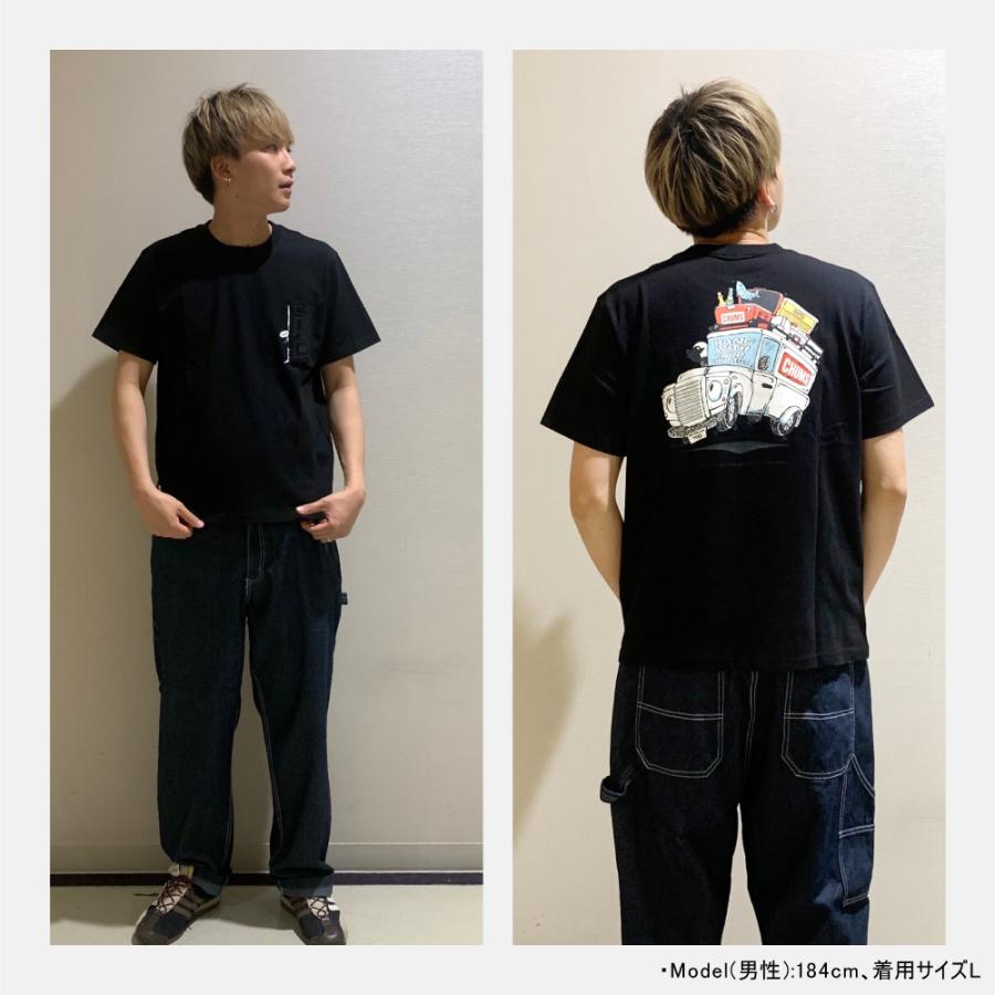 CHUMS チャムス Go Outdoor Pocket T-shirt クルー ポケット付きTシャツ 半袖 丸首 メンズ レディース ユニセックス 24SUMMER CH01-2348 ...