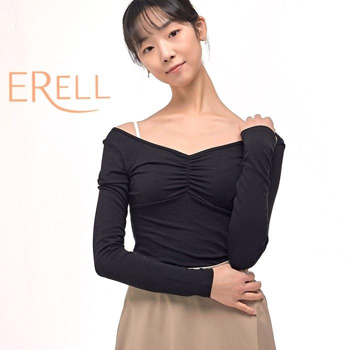 ERELL｜NATALIE ロングスリーブトップス｜ブラック : バレエ用品のダンスケイトヤフー店 - 通販 - Yahoo!ショッピング