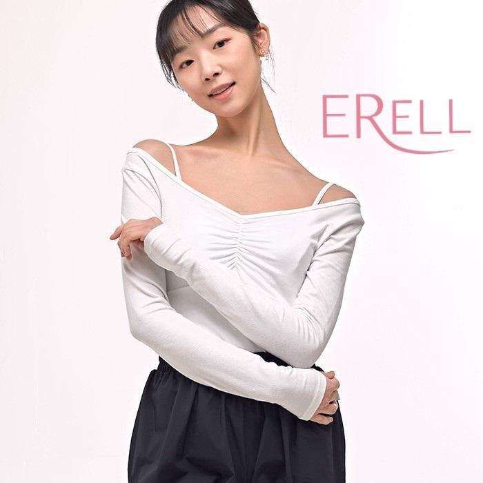 ERELL｜NATALIE ロングスリーブトップス｜ホワイト : バレエ用品のダンスケイトヤフー店 - 通販 - Yahoo!ショッピング