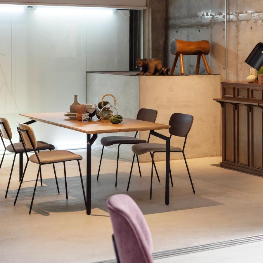 MAYLA chair マイラ チェア ナチュラル ブラウン ベージュ グレー 椅子 ダイニングチェア スチール 北欧 ブルックリン モノトーン エリソン : Dapper-s.Room ...