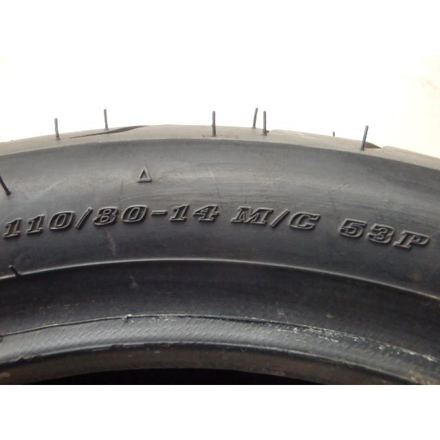 B1242-ダンロップ SCOOTSMART 110/80-14 53P 中古 9.9分山 1本のみ 2020年製 フロント用 : b1242 ...