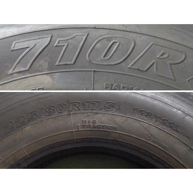ヨコハマタイヤ L16515-ヨコハマ 710R 225/80R17.5 123/122L 中古 7分山 4本セット オールシーズンタイヤ ...