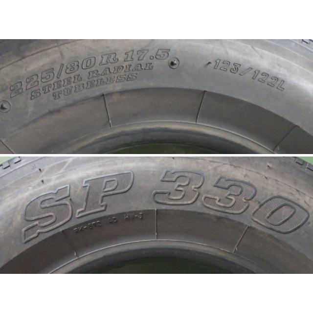 DUNLOP 225/80R17.5 123/122L ダンロップ SP330 中古 4本セット サマータイヤ 2021年製 L17398 ポイント利用 : ダルハン ヤフー店 - 通販 ...