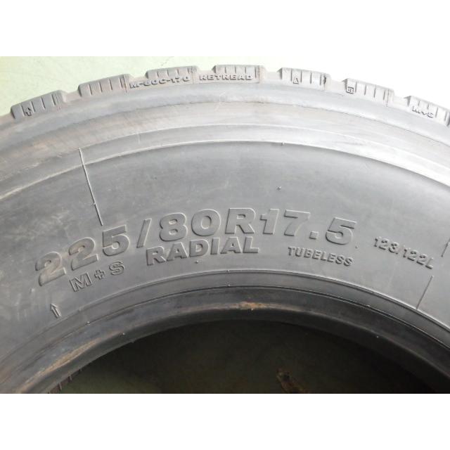 225/80R17.5 123/122L MIX M-80C-170 中古再生 7分山 2本セット オールシーズンタイヤ 225/80/17 ...