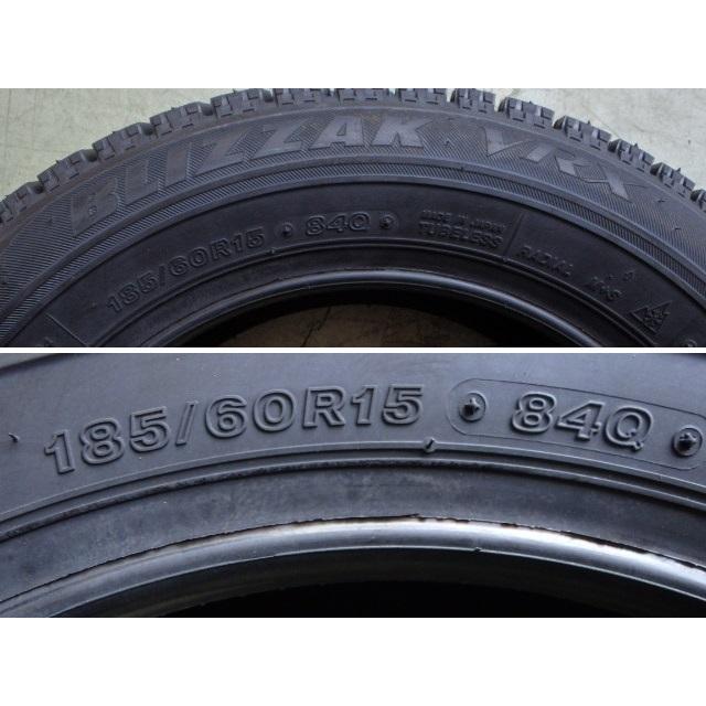 ブリヂストン BLIZZAK VRX 185/60R15 84Q 新品処分 4本セット スタッドレスタイヤ 2019年製 冬 ブリザック ...