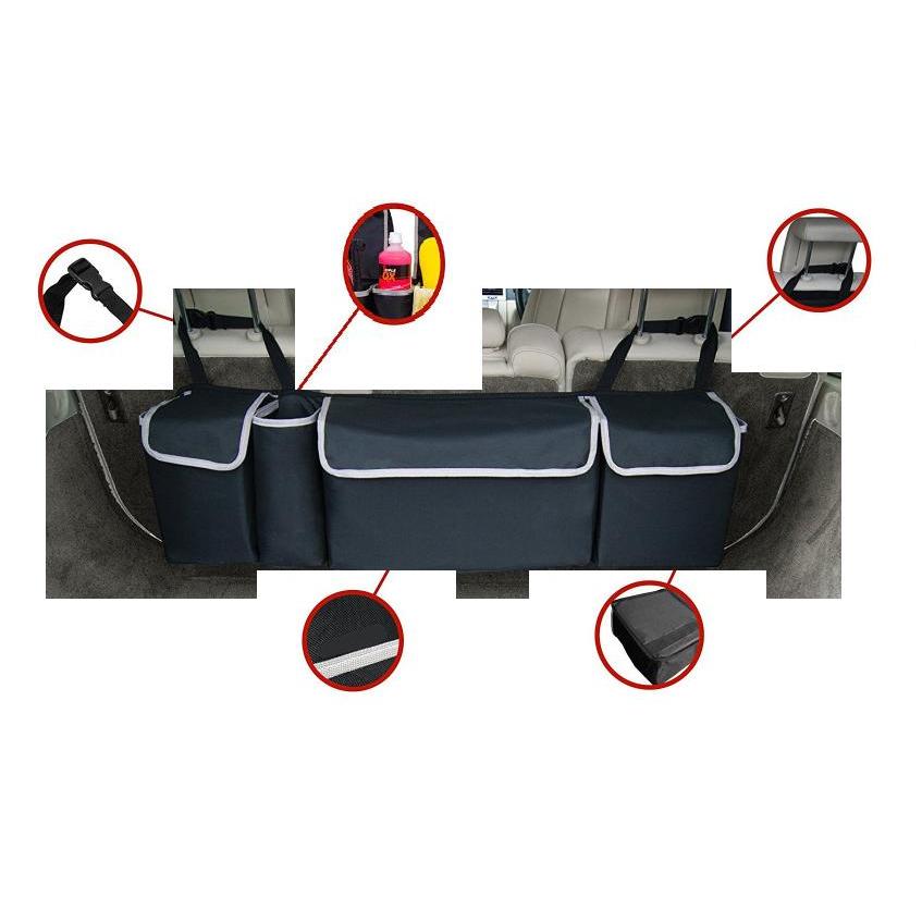 折畳み式 収納ボックス フタ付き 車載用 後部座席取付 トランクボックス 収納 レジャー 車中泊 DAR-CARBOX2【・一部地域除く ...